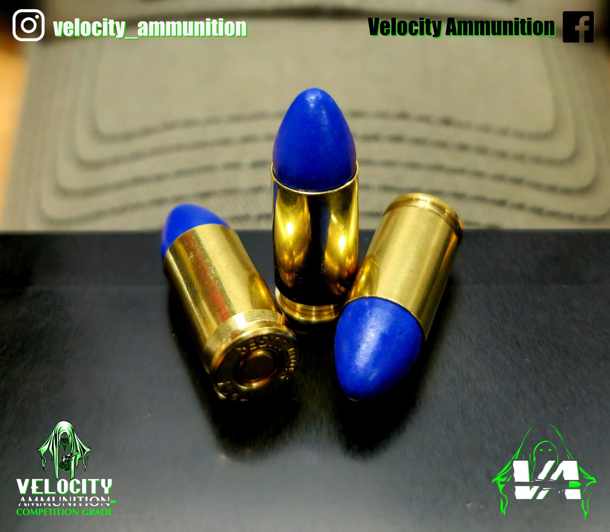 9mm 147 Grain Blue Bullet -USPSA- Match Ammunition - Republic Ammunition
