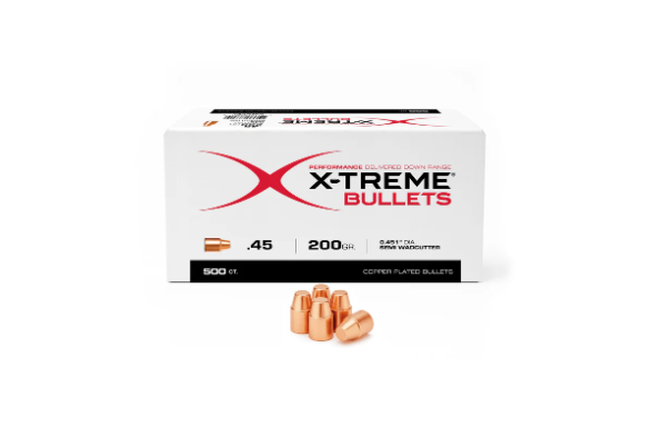 X-Treme .45 200gr SWC .451" Bullet - Republic Ammunition